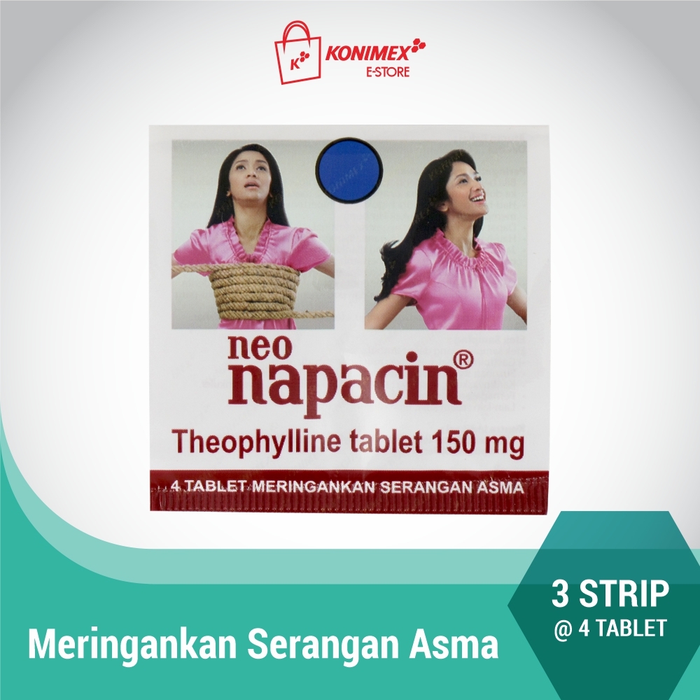 Konimex E-Store | Neo Napacin Obat Sesak Napas Karena Asma 3 strip isi ...